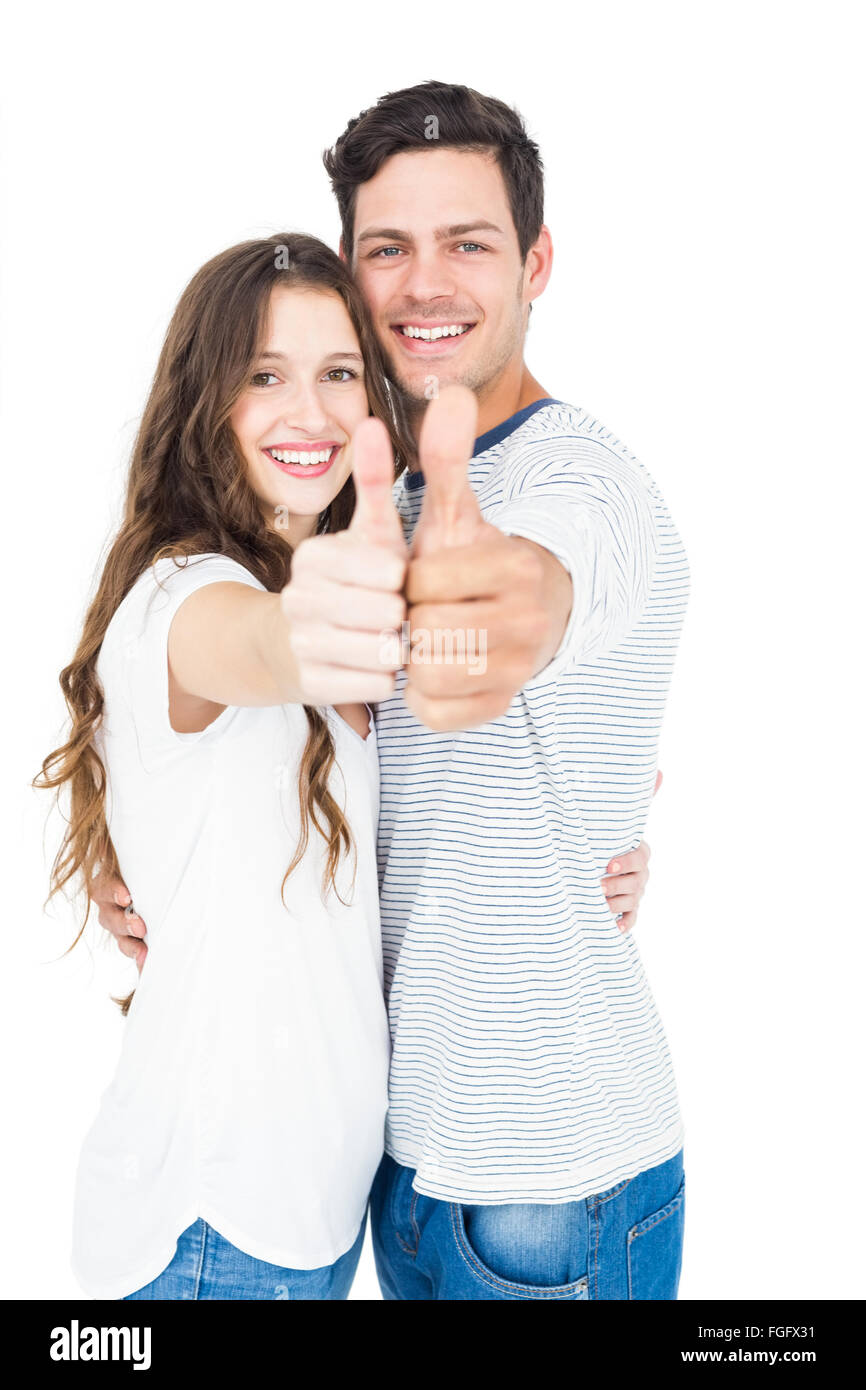 Couple thumbs up hi-res stock photography and images - Alamy