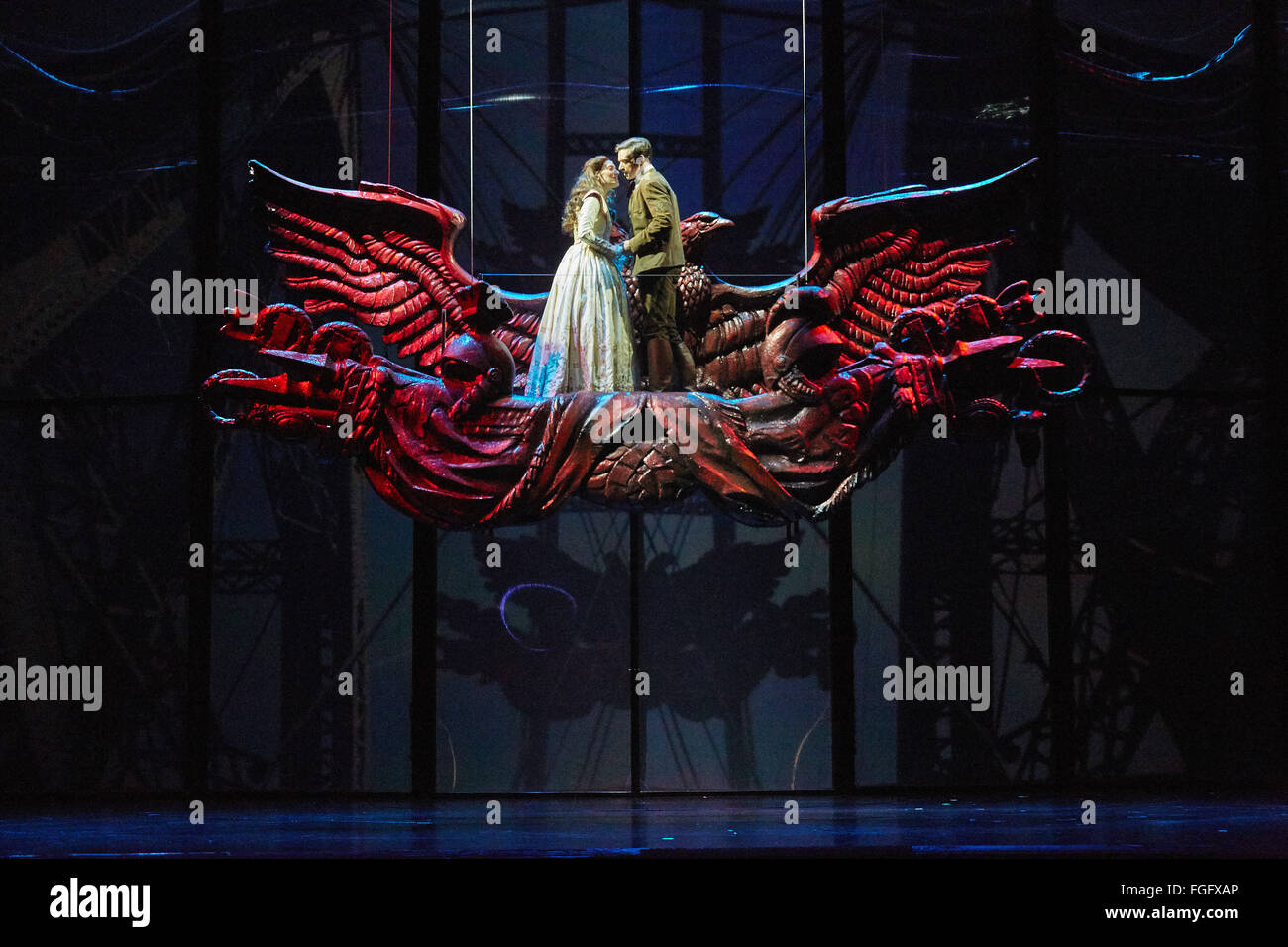 Hamburg, Germany. 19th Feb, 2016. Roberta Valentini as Elisabeth and ...