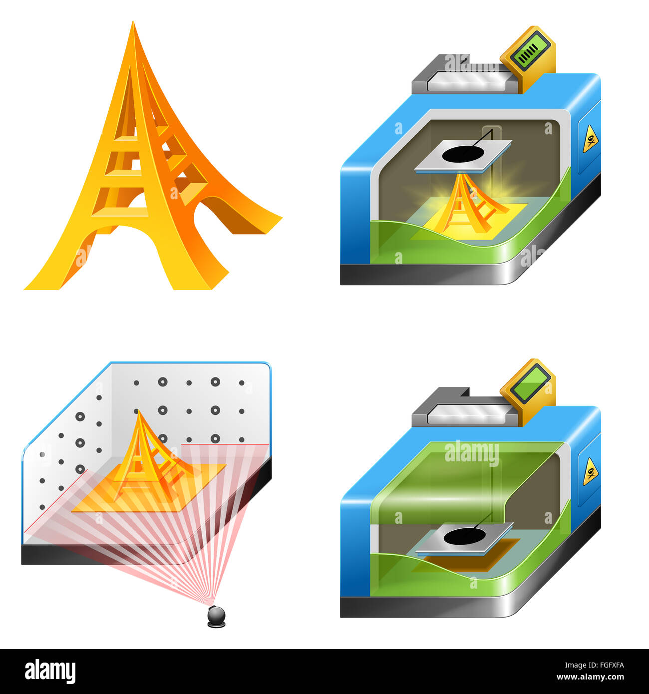 3d printing equipment Stock Photo - Alamy