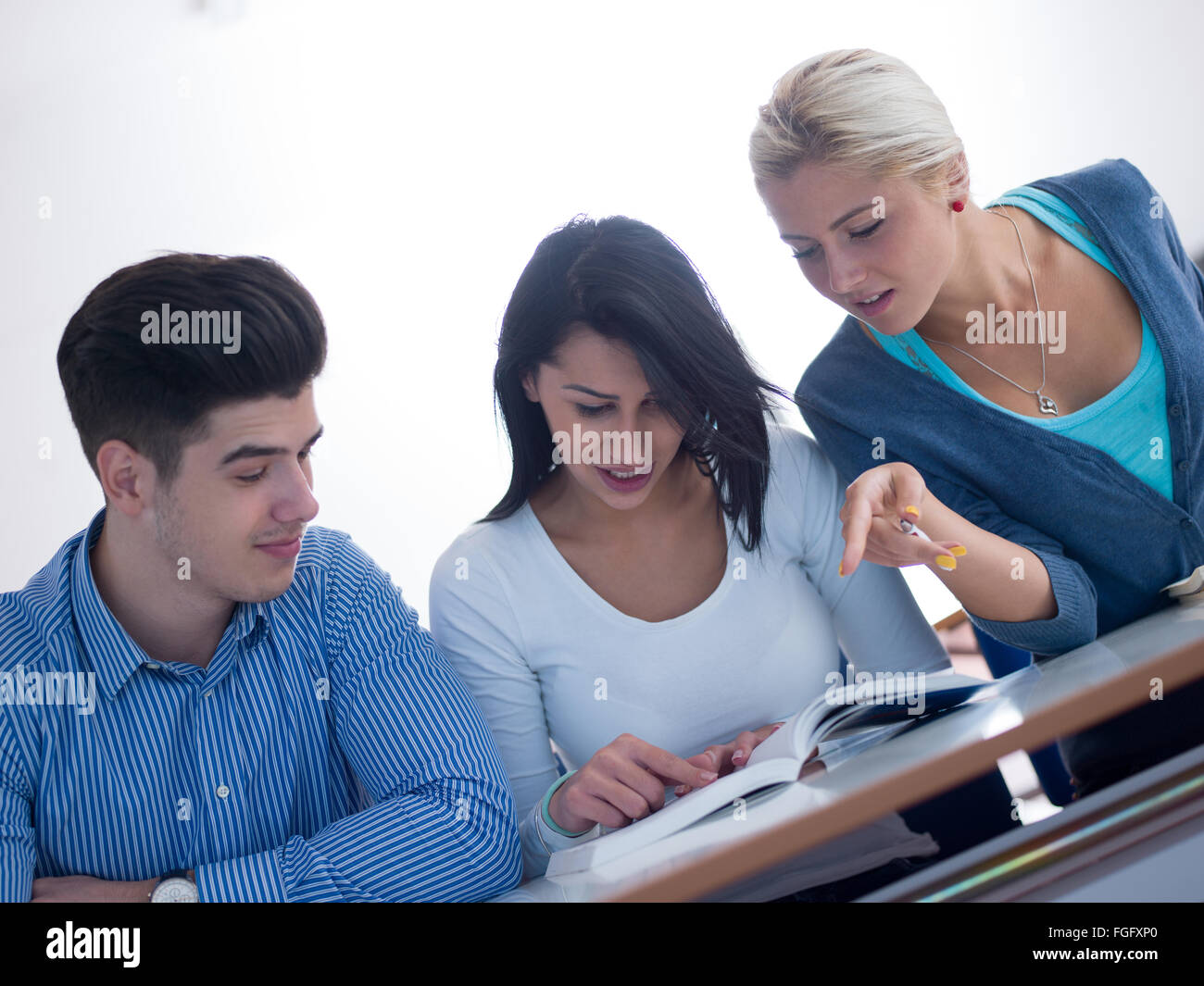 students group study Stock Photo - Alamy