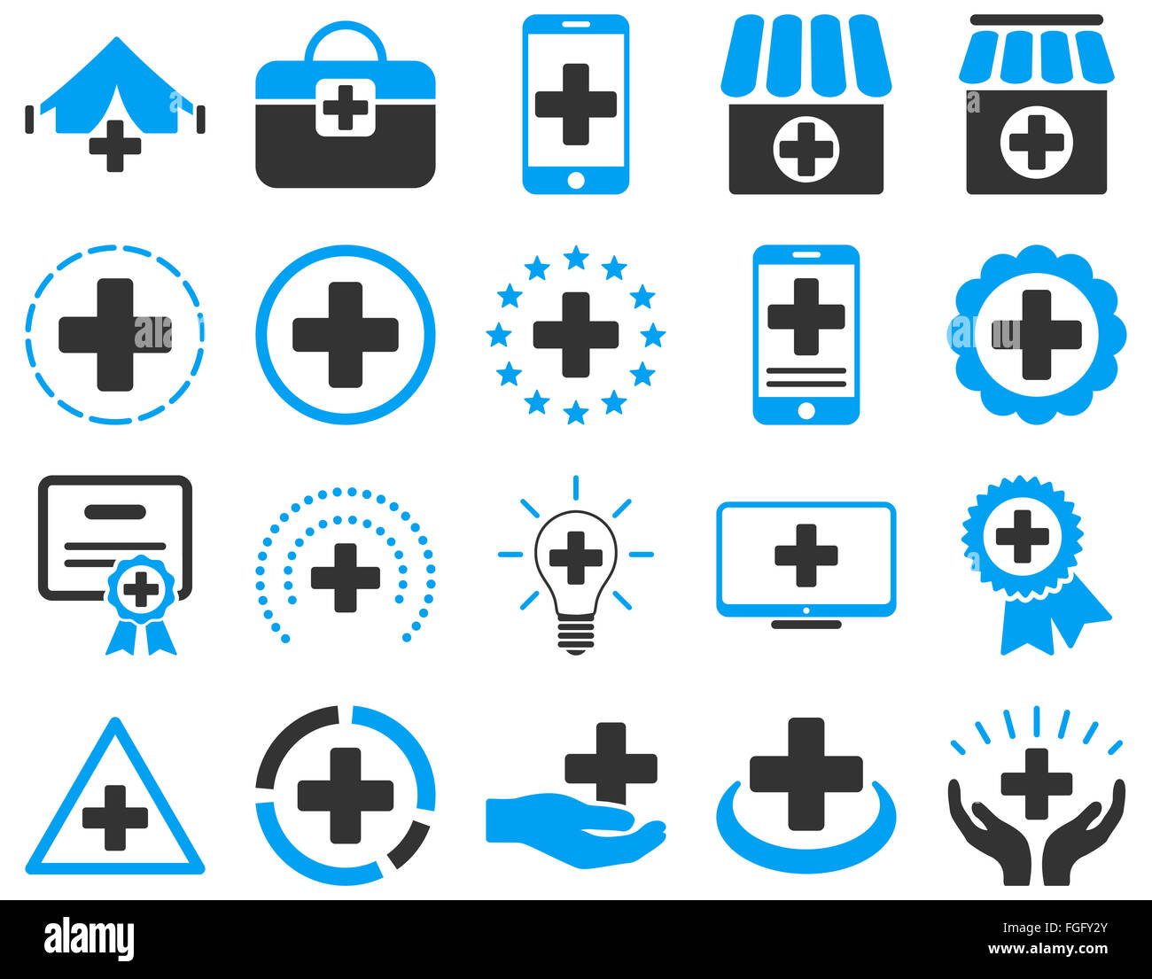 Medical icon set Stock Photo - Alamy