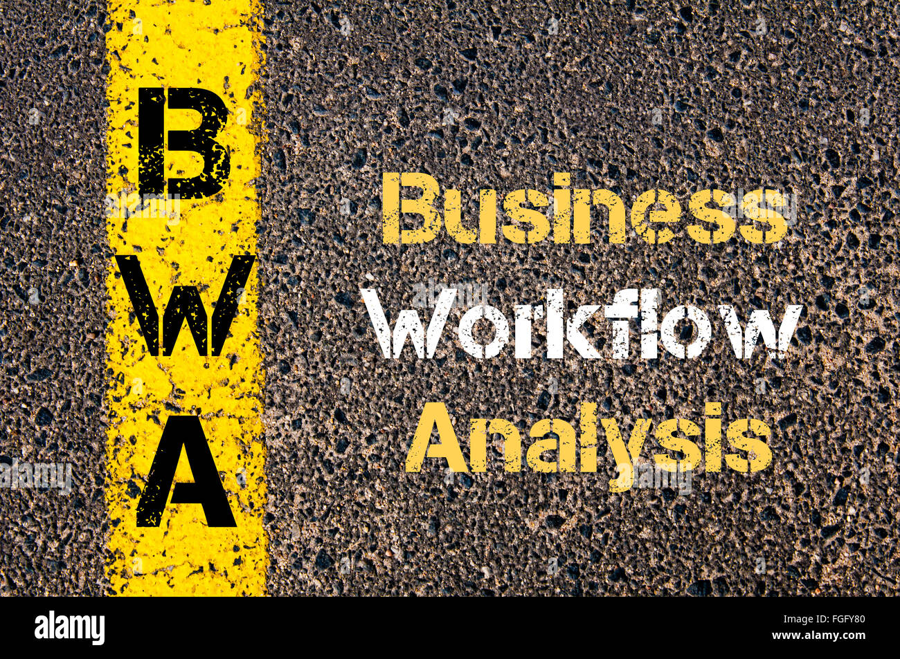 Concept image of Business Acronym BWA Business Workflow Analysis ...