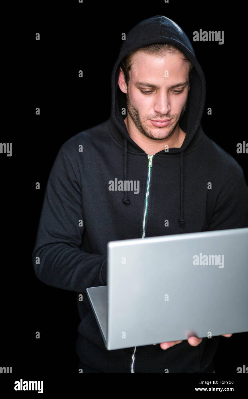 Handsome man in black hi-res stock photography and images - Alamy