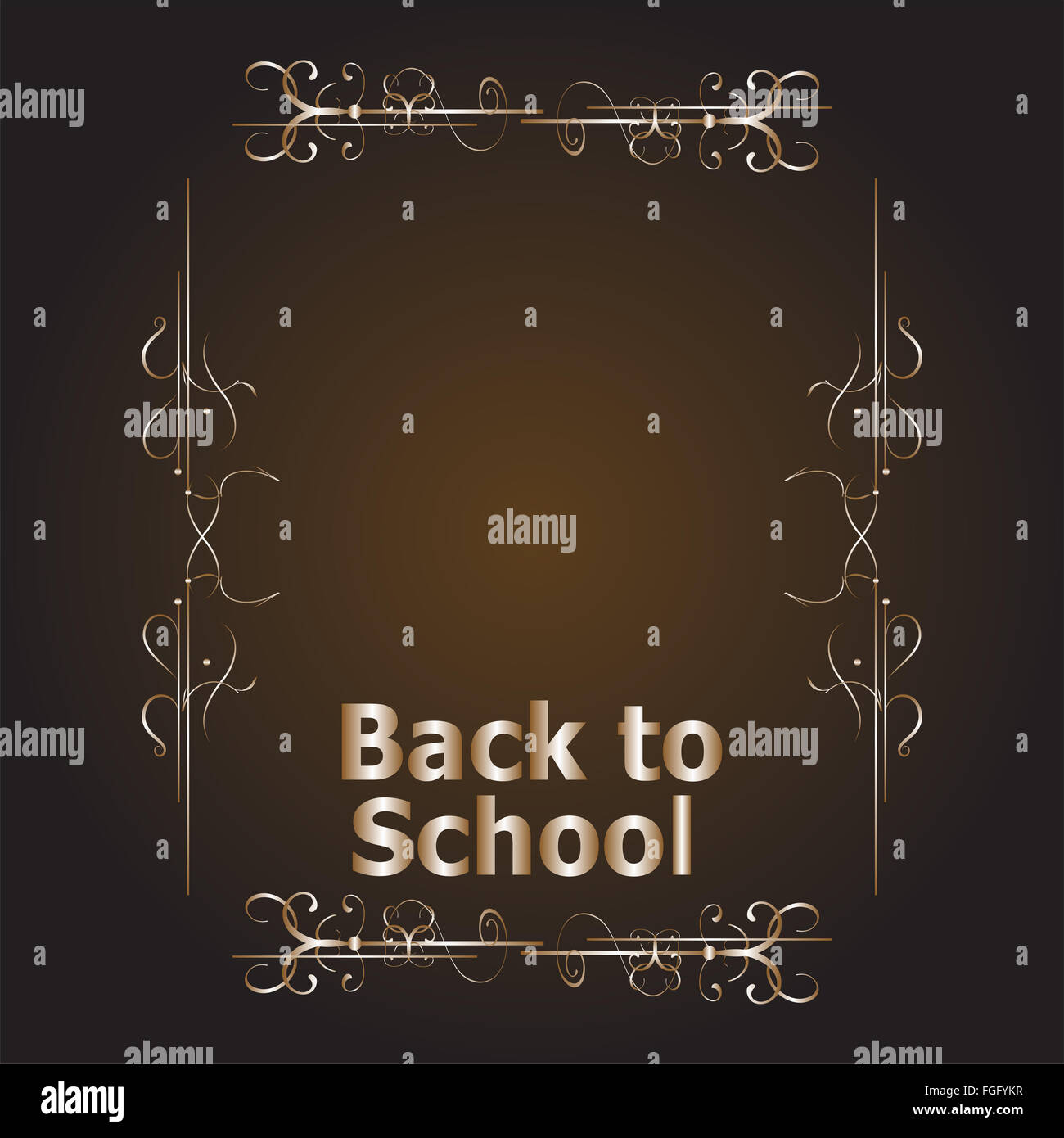 back to school calligraphic designs, retro style elements, typographic ...