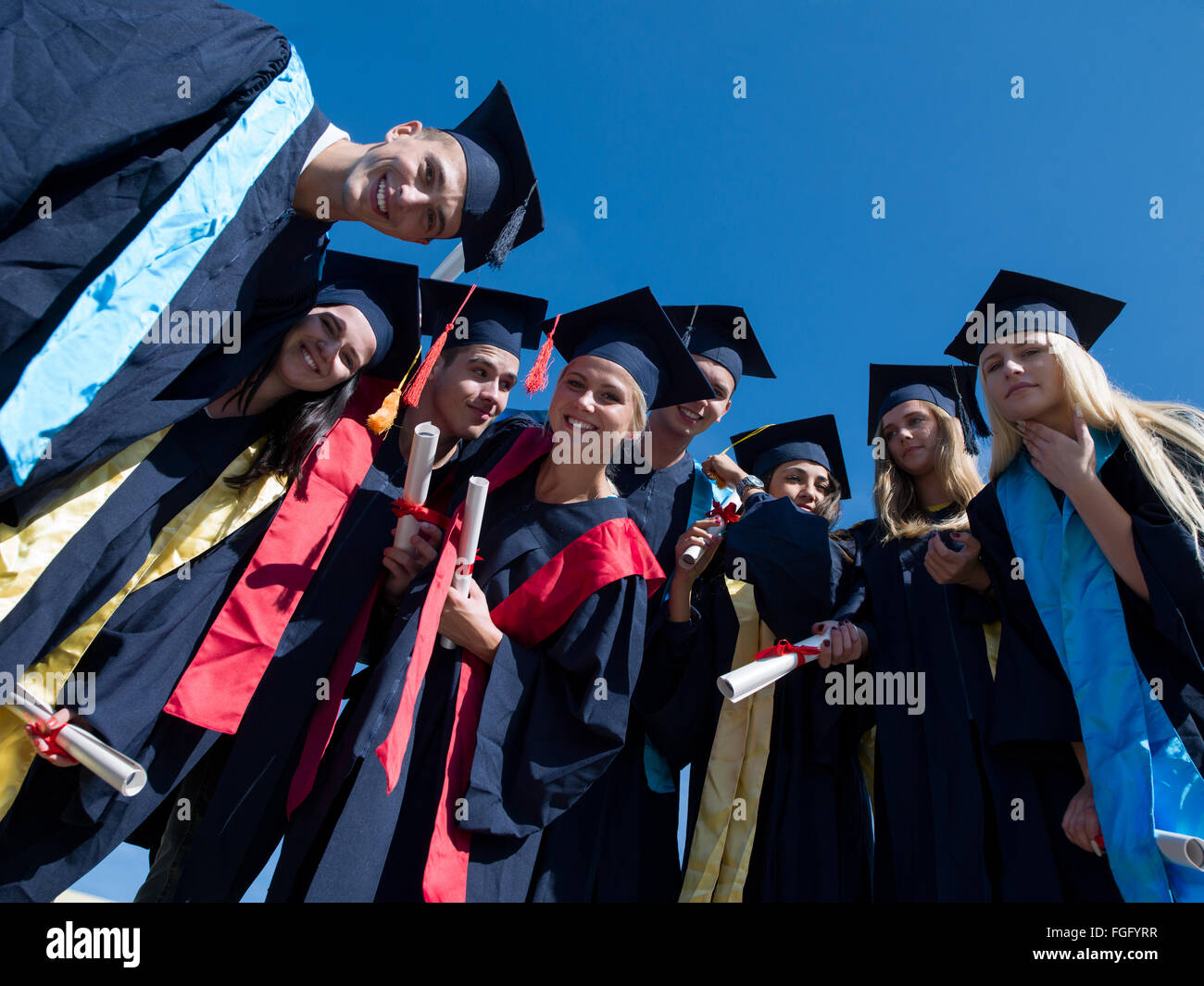high school graduates students Stock Photo - Alamy