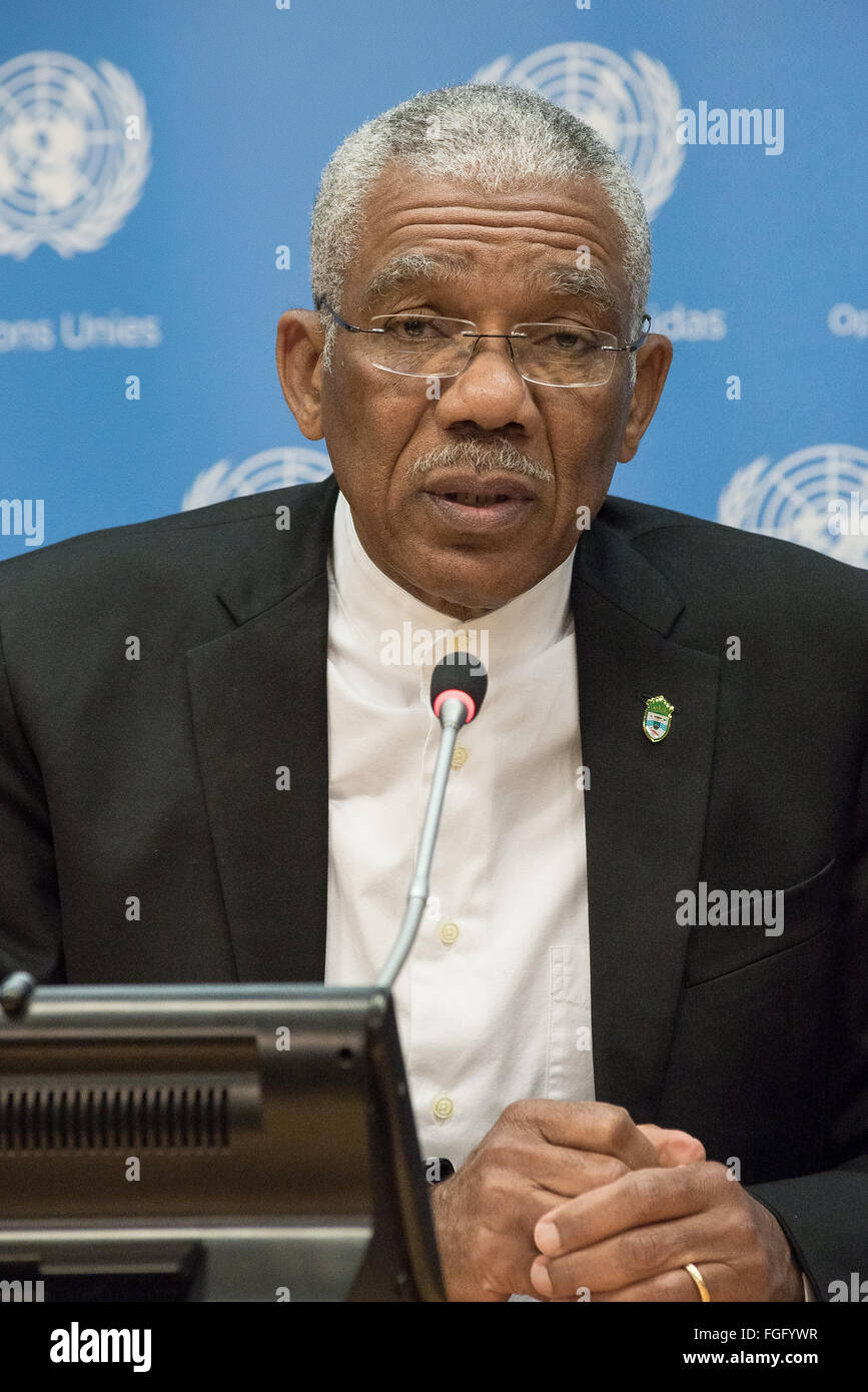 The president of guyana david granger hi-res stock photography and ...