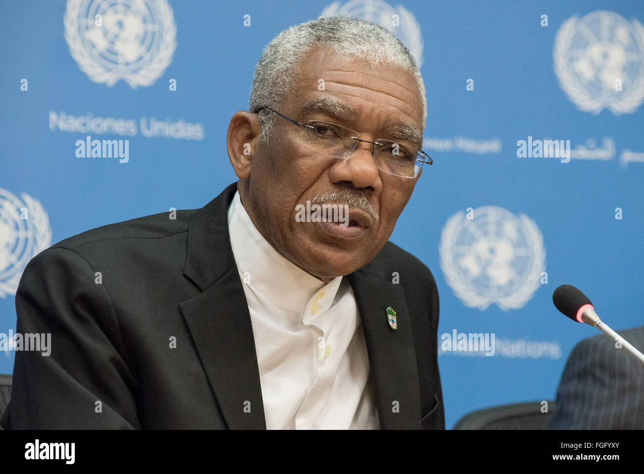 The president of guyana david granger hi-res stock photography and ...