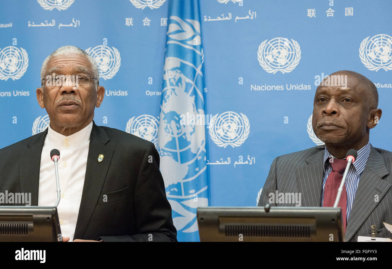 The president of guyana david granger hi-res stock photography and ...