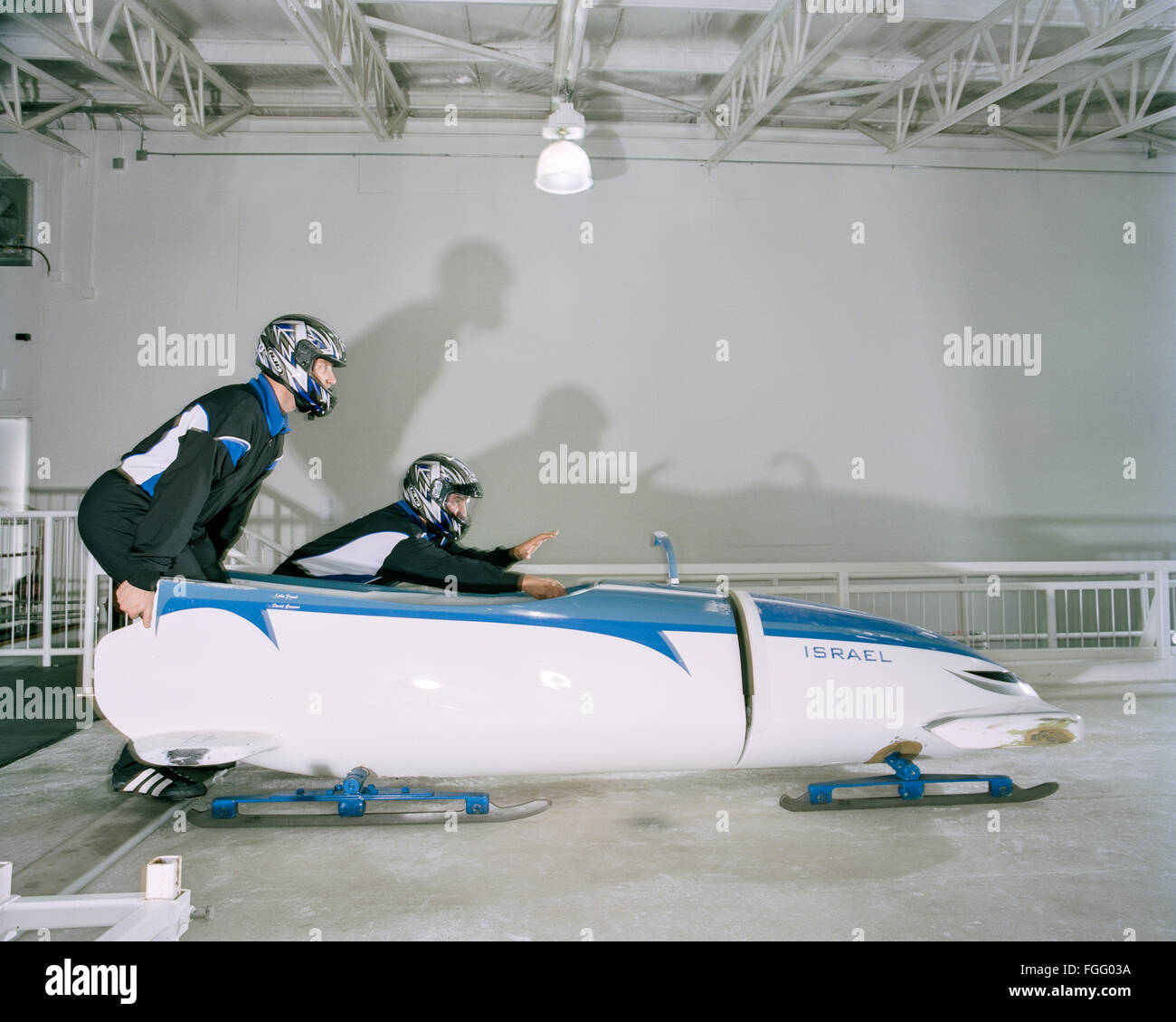 Bobsled track bobsleigh helmet hi-res stock photography and images - Alamy