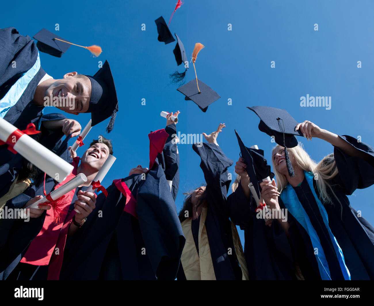 high school graduates students Stock Photo - Alamy