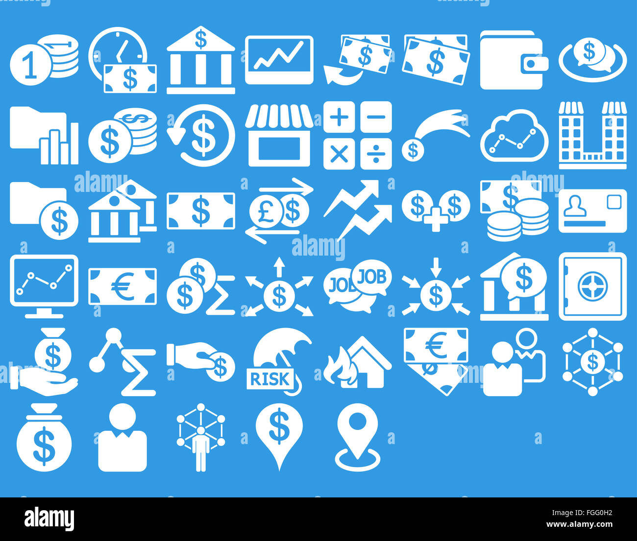 Business Icon Set Stock Photo - Alamy