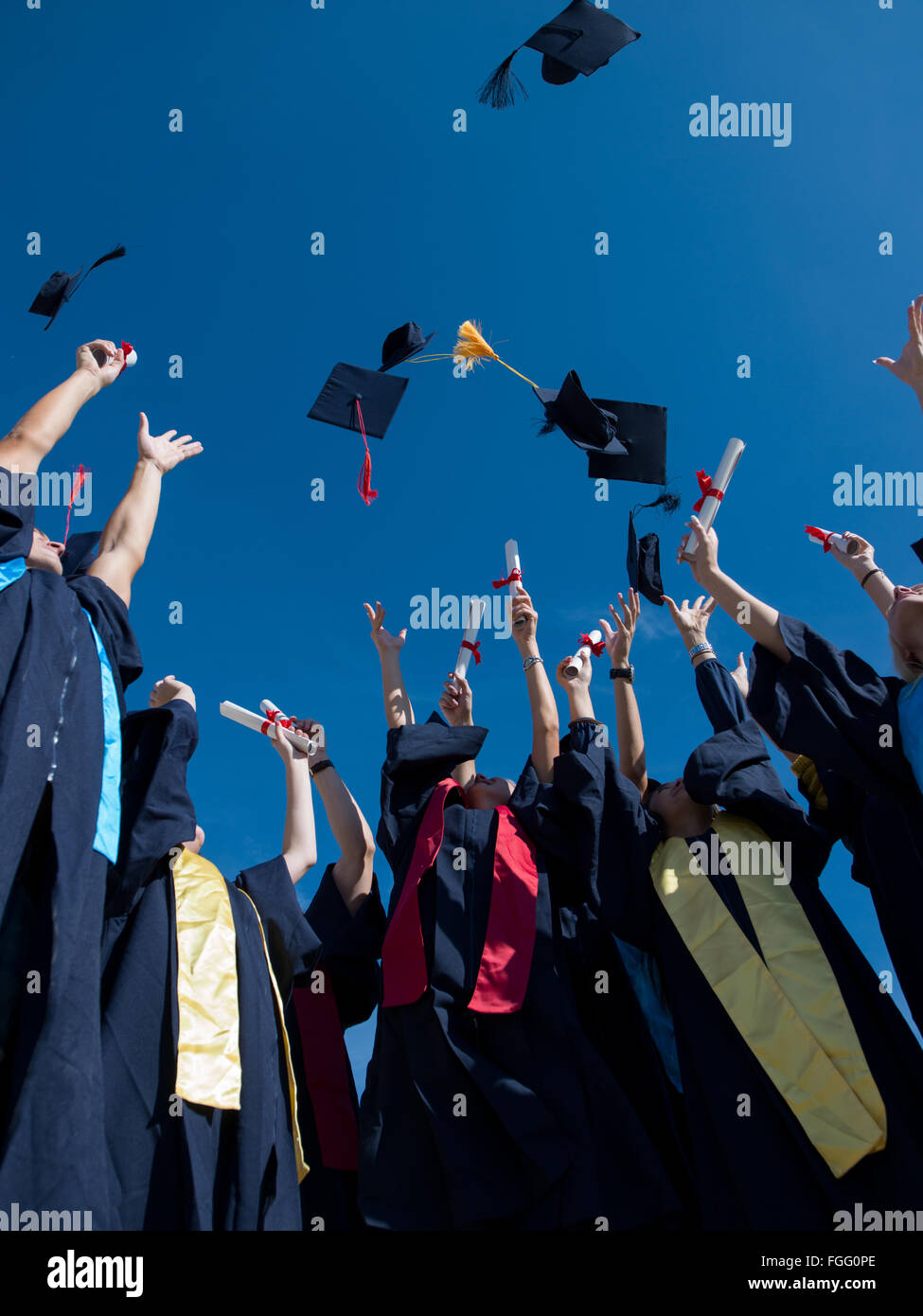 high school graduates students Stock Photo - Alamy