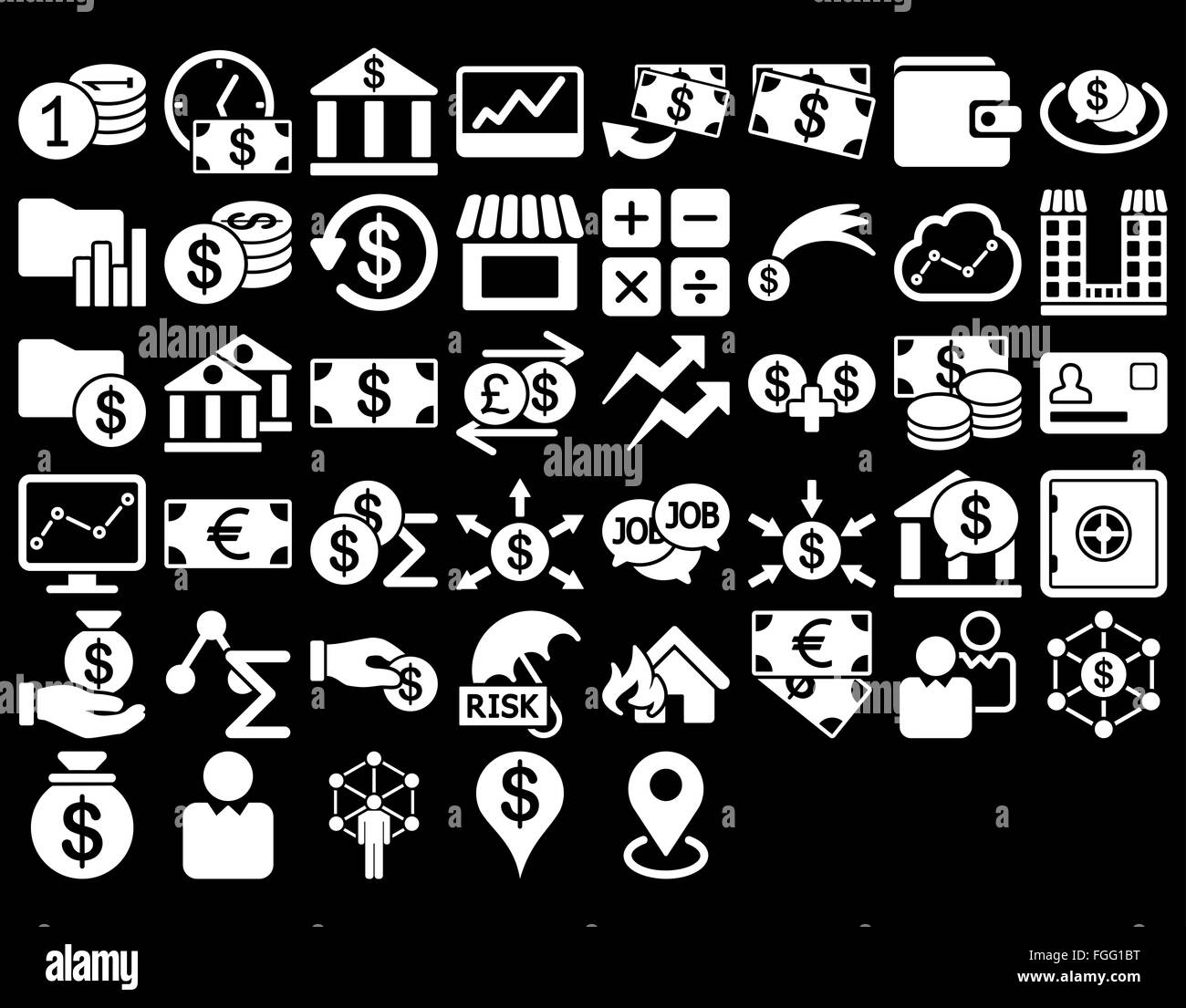 Business Icon Set Stock Photo - Alamy