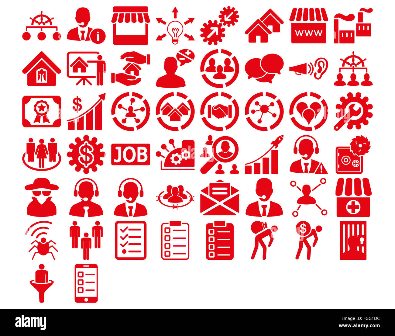 Business Icon Set Stock Photo - Alamy