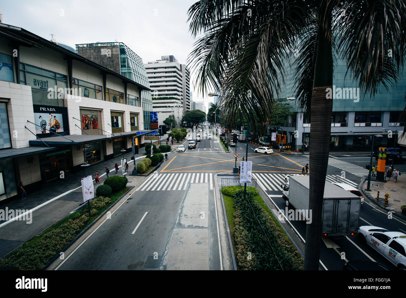 Makati Avenue, in Ayala, Makati, Metro Manila, The Philippines Stock ...