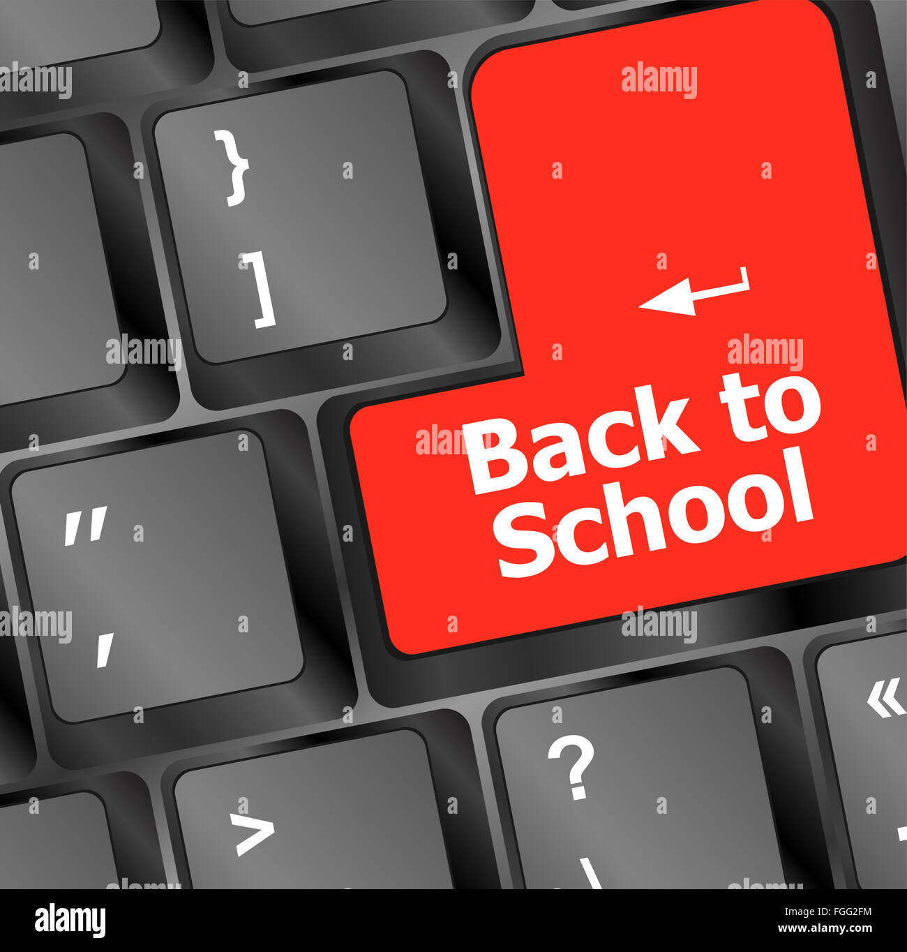Back to school, Education concept: computer keyboard, back to school ...