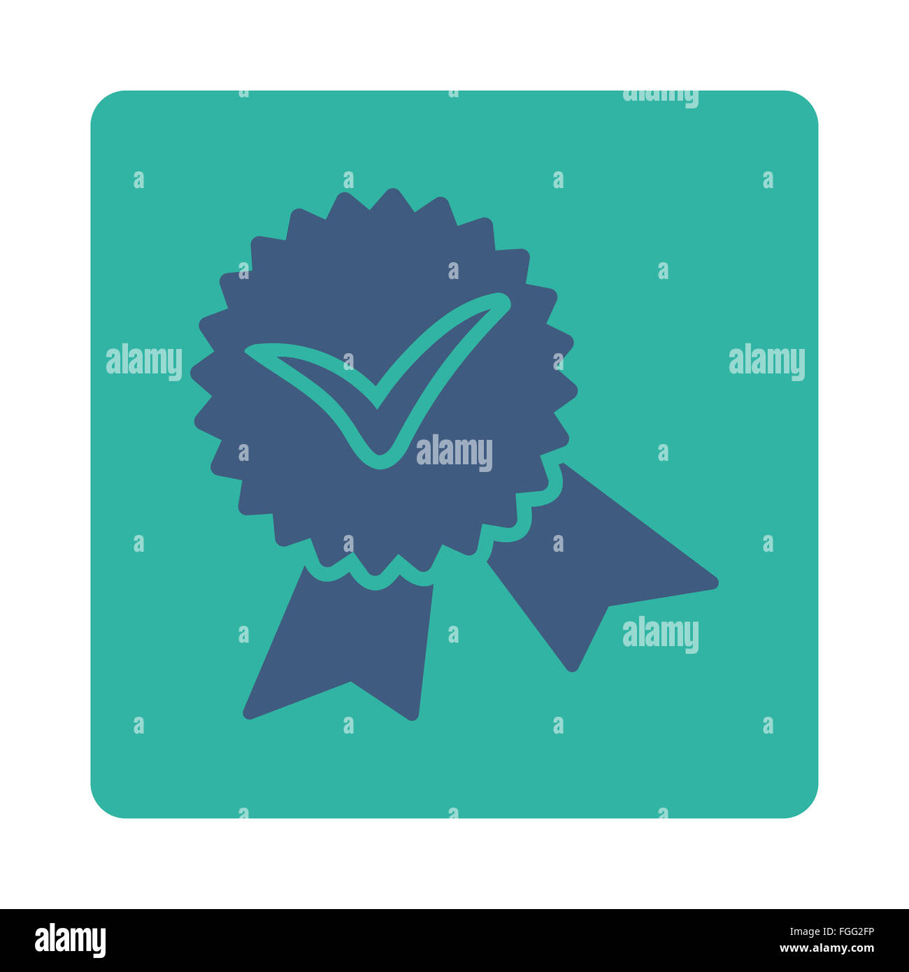 Validation seal icon from Award Buttons OverColor Set Stock Photo - Alamy