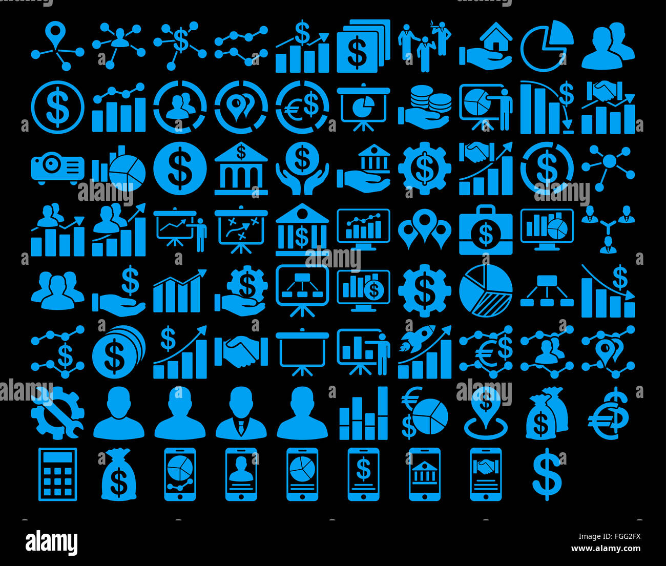 Business Icon Set Stock Photo - Alamy