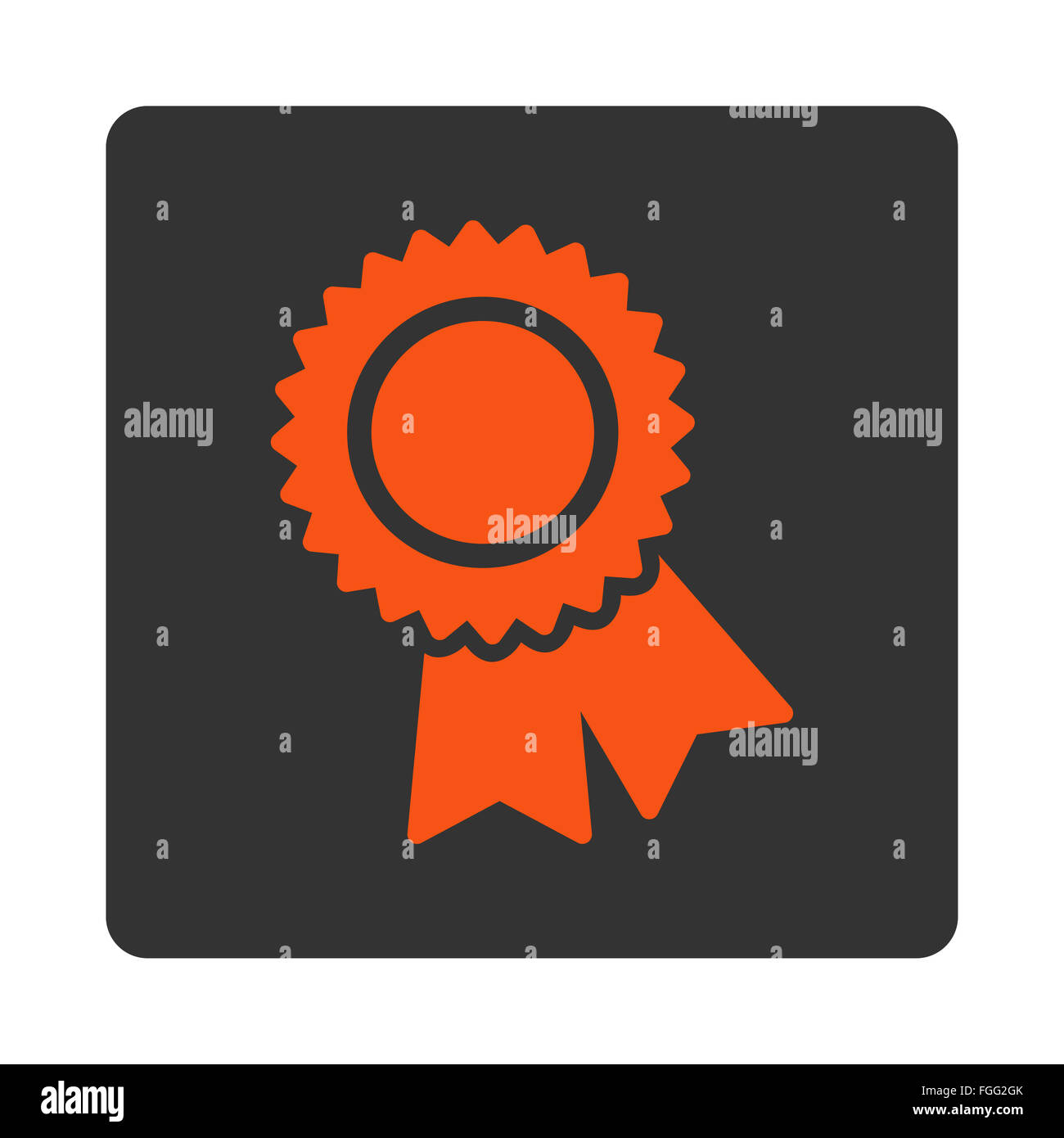 Certification icon from Award Buttons OverColor Set Stock Photo - Alamy