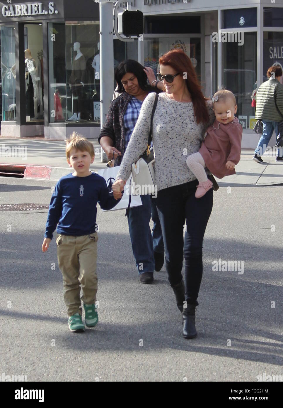 Ali Larter is all smiles while out with her kids, Theodore and Vivienne ...