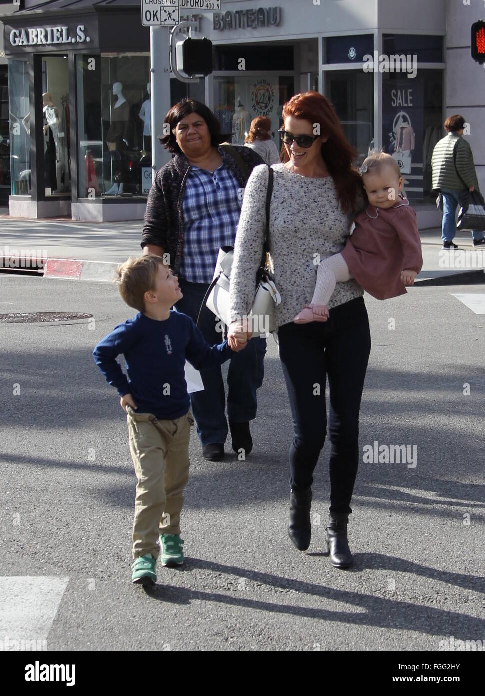 Ali Larter is all smiles while out with her kids, Theodore and Vivienne ...