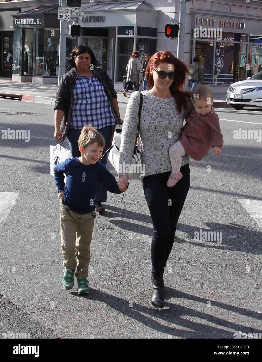 Ali Larter is all smiles while out with her kids, Theodore and Vivienne ...