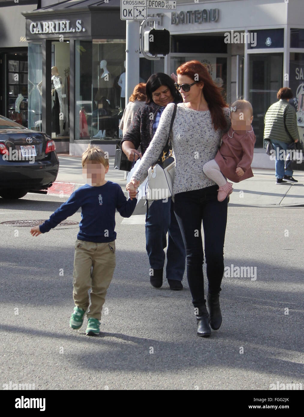 Ali Larter is all smiles while out with her kids, Theodore and Vivienne ...