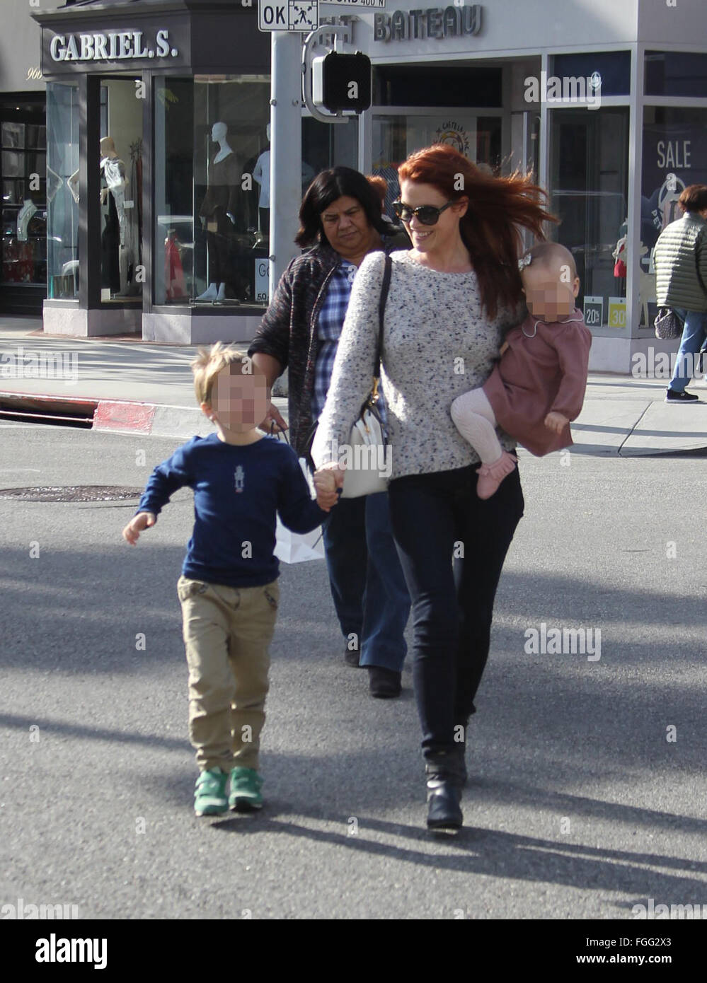 Ali Larter is all smiles while out with her kids, Theodore and Vivienne ...