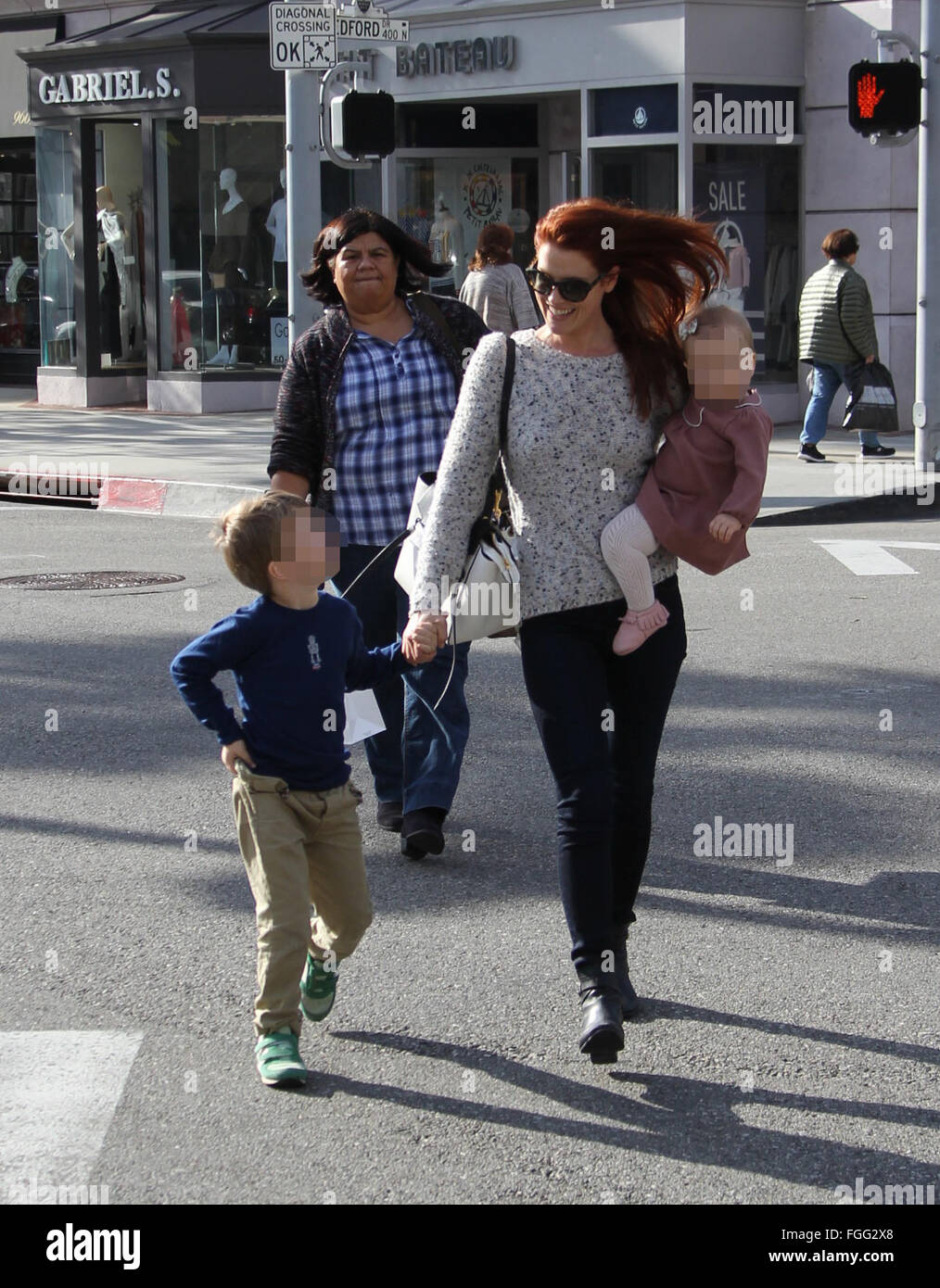 Ali Larter is all smiles while out with her kids, Theodore and Vivienne ...