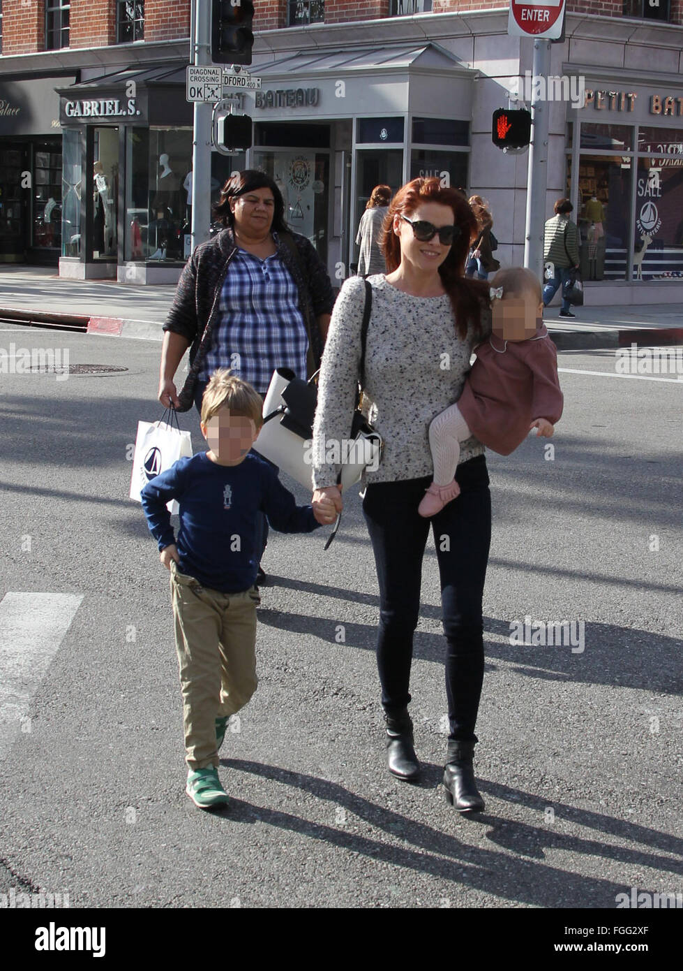 Ali Larter is all smiles while out with her kids, Theodore and Vivienne ...