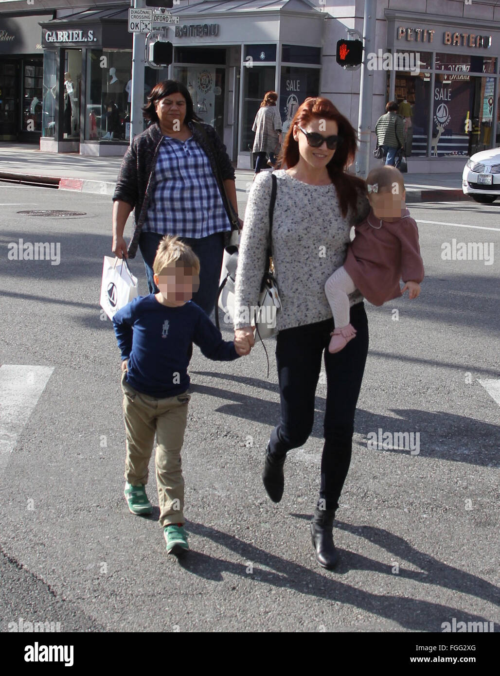 Ali Larter is all smiles while out with her kids, Theodore and Vivienne ...