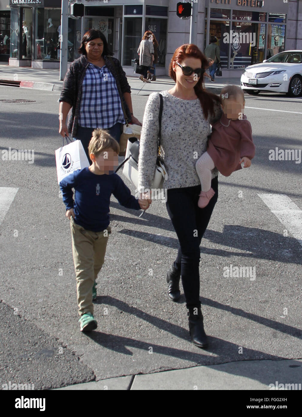 Ali Larter is all smiles while out with her kids, Theodore and Vivienne ...
