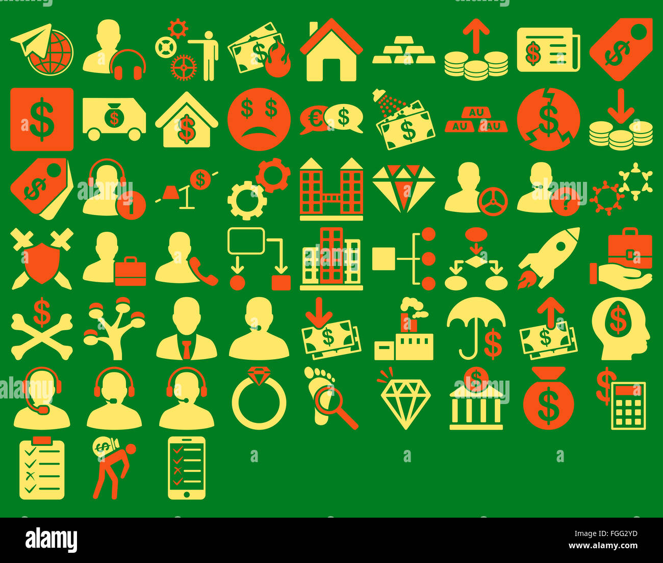 Commerce Icon Set Stock Photo - Alamy