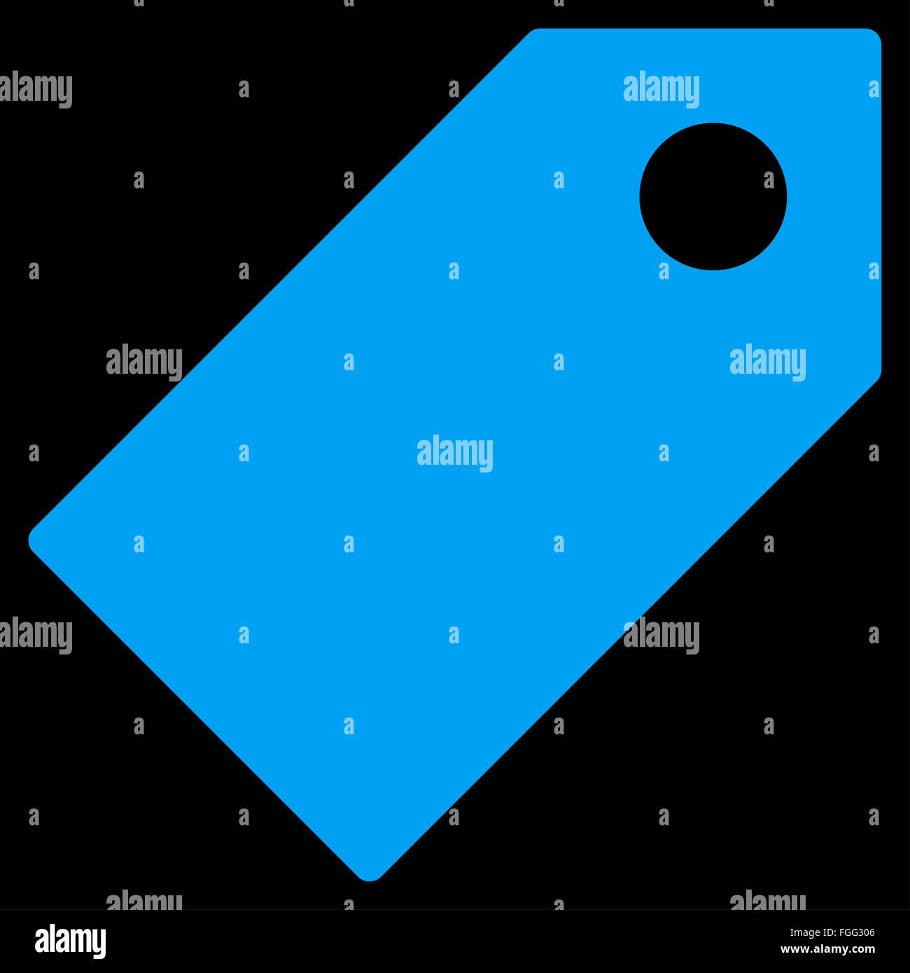 Tag flat blue color icon Stock Photo - Alamy