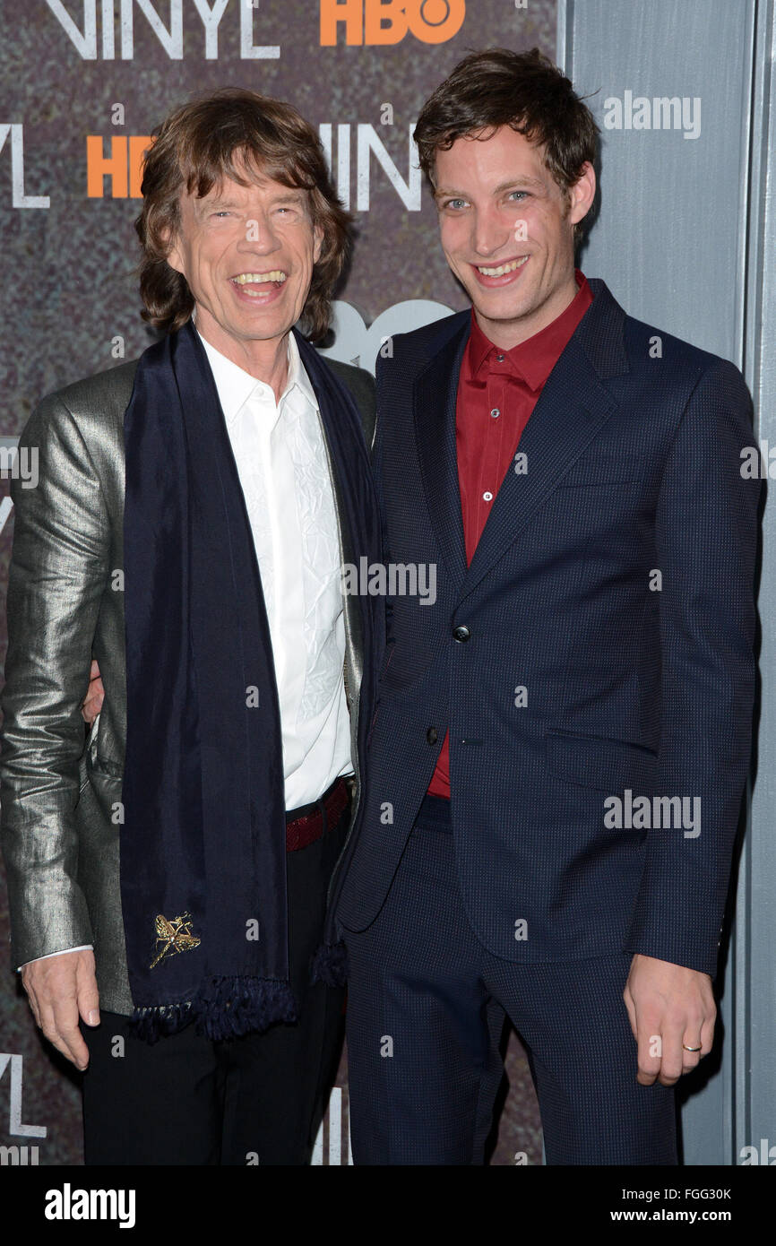 HBO's 'Vinyl' series premiere - Arrivals Featuring: Mick Jagger, James ...