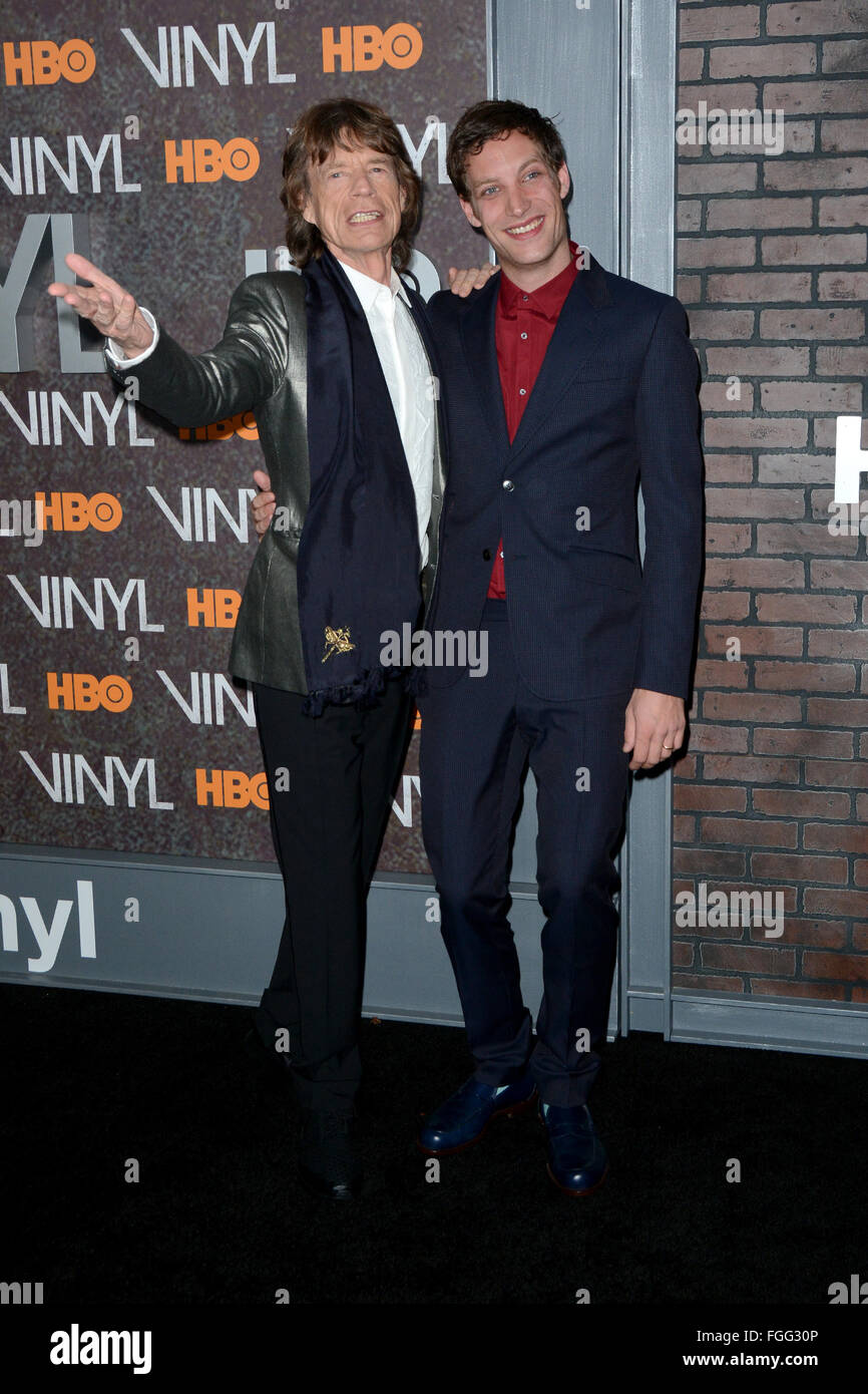 HBO's 'Vinyl' series premiere - Arrivals Featuring: Mick Jagger, James ...