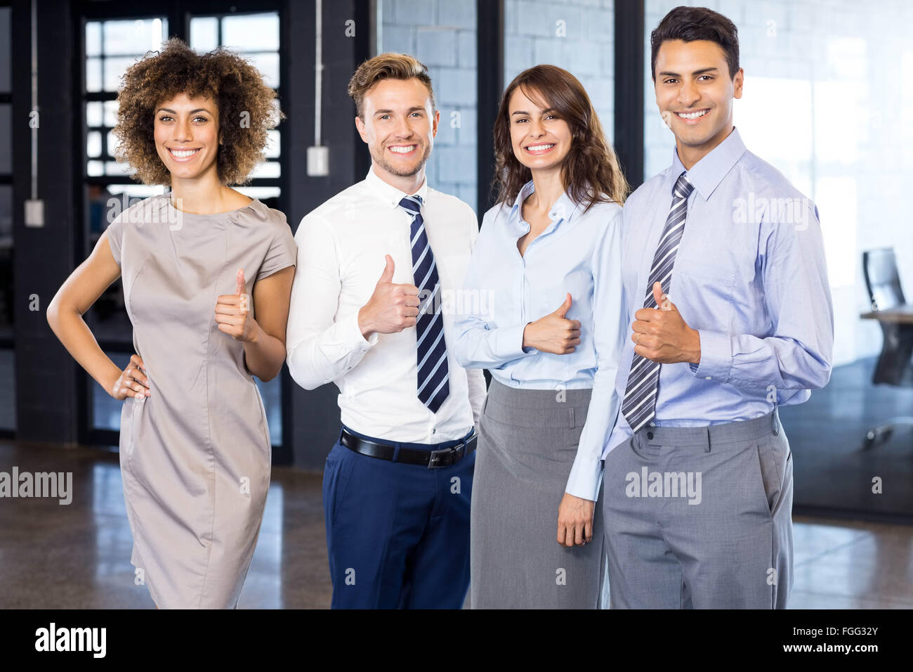Successful business team celebrating their victory Stock Photo - Alamy