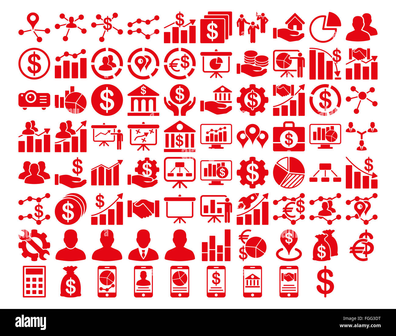 Business Icon Set Stock Photo - Alamy