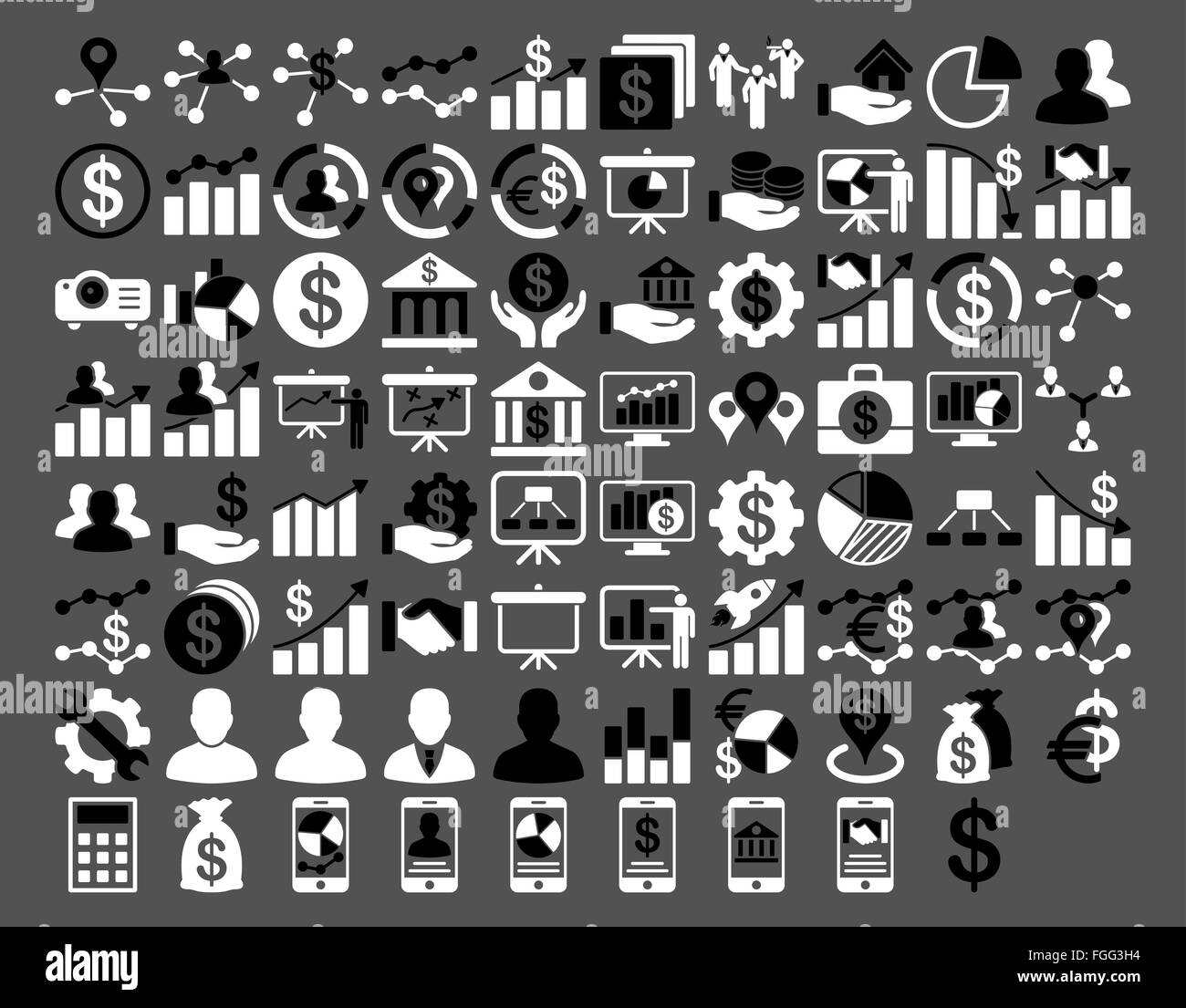 Business Icon Set Stock Photo - Alamy