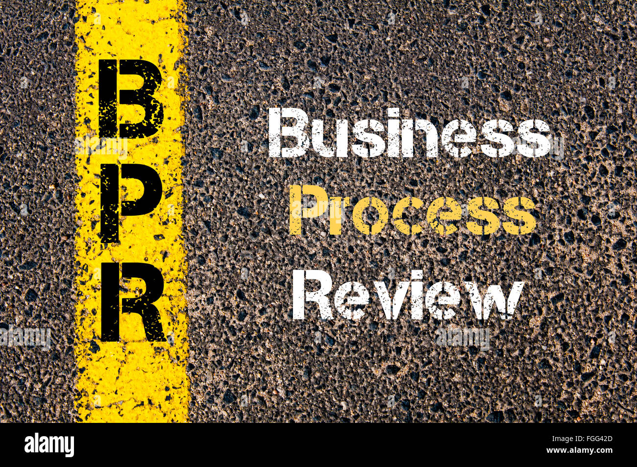 Concept image of Business Acronym BPR Business Process Review written ...