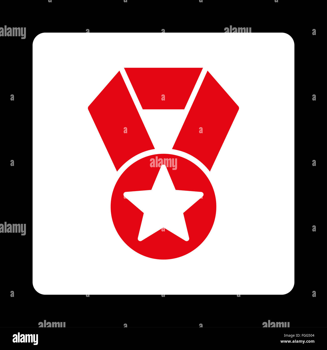 Champion medal icon from Award Buttons OverColor Set Stock Photo - Alamy