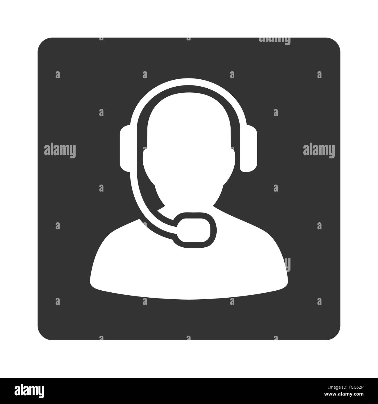 Call Center Operator Icon from Commerce Buttons OverColor Set Stock ...
