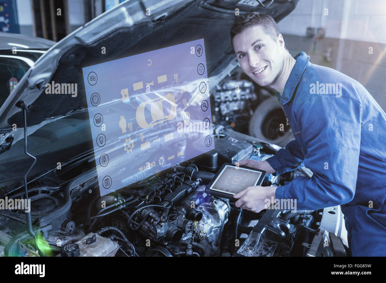 Composite image of engineering interface Stock Photo - Alamy