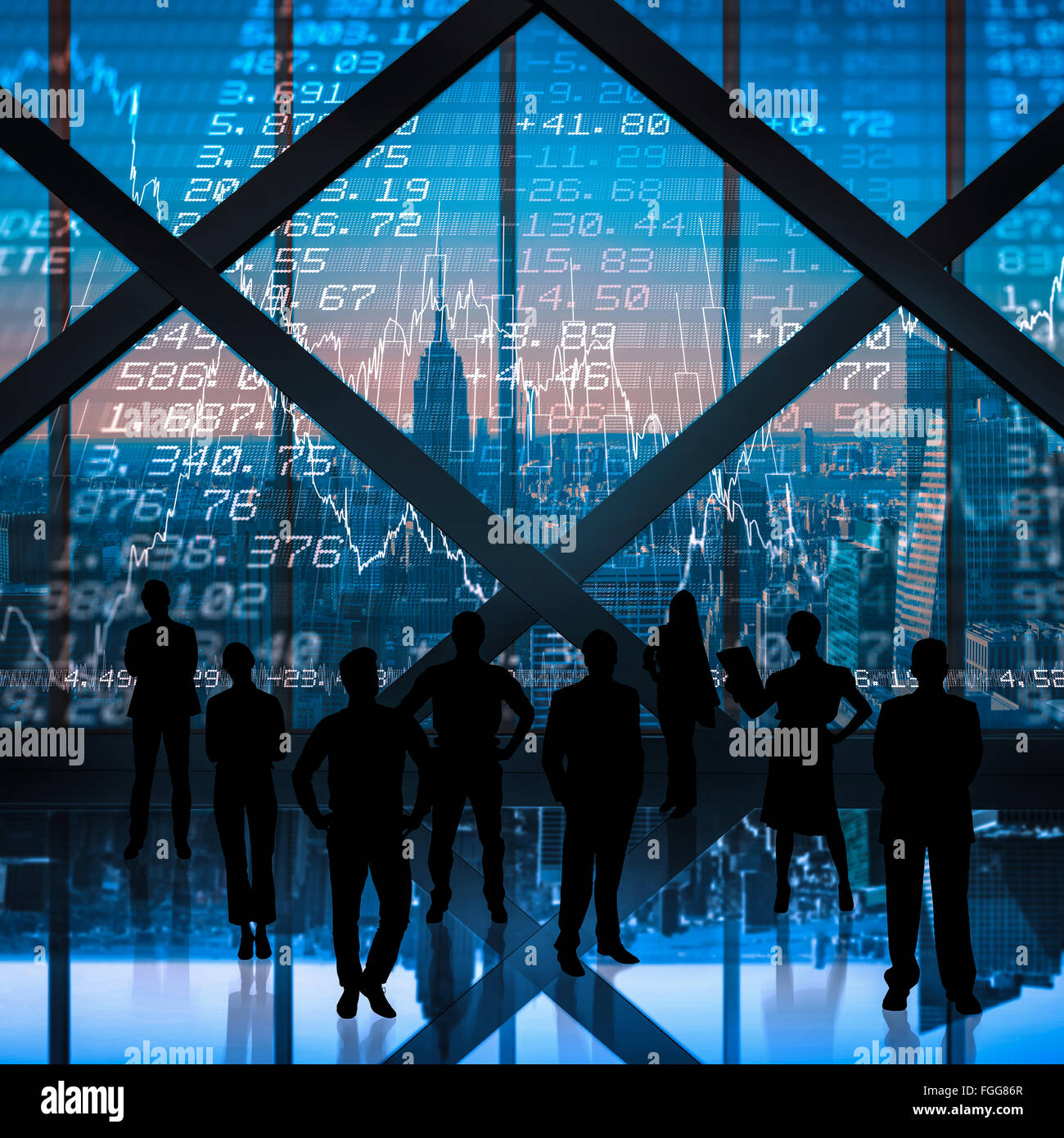 Composite image of business team Stock Photo - Alamy