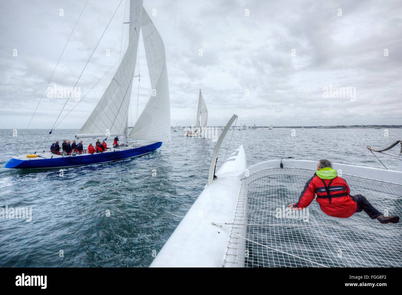 With Alain Gautier on board the Orma 60 Sensation Ocean, Lorient ...