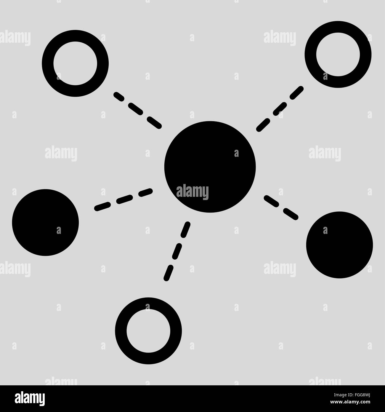 Virtual Links icon Stock Photo - Alamy