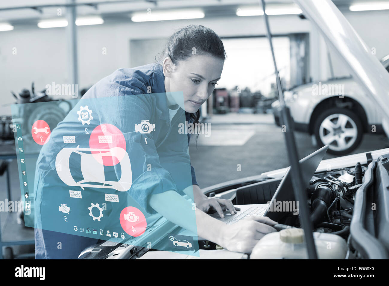 Composite image of engineering interface Stock Photo - Alamy
