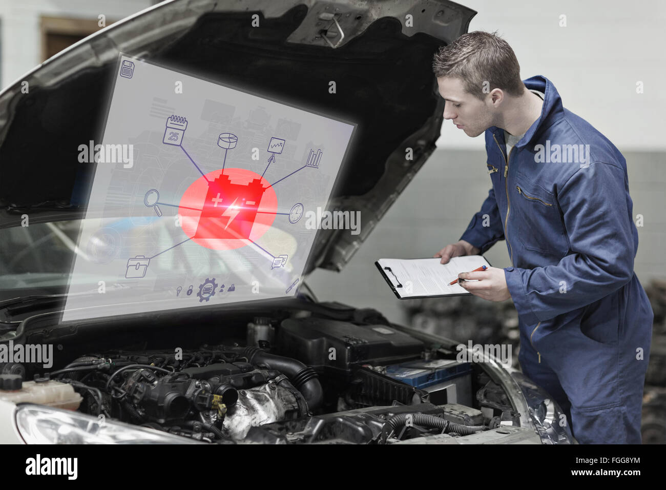 Car bonnet diagram hi-res stock photography and images - Alamy