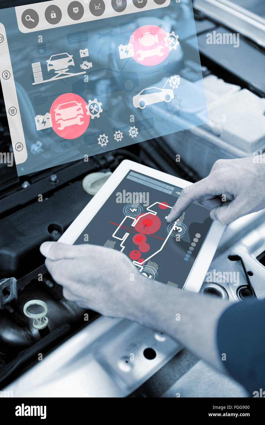 Composite image of engineering interface Stock Photo - Alamy