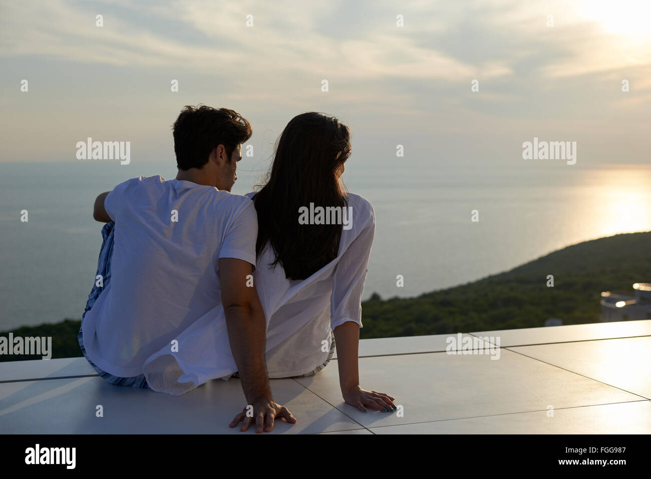happy young romantic couple have fun and relax at home Stock Photo - Alamy